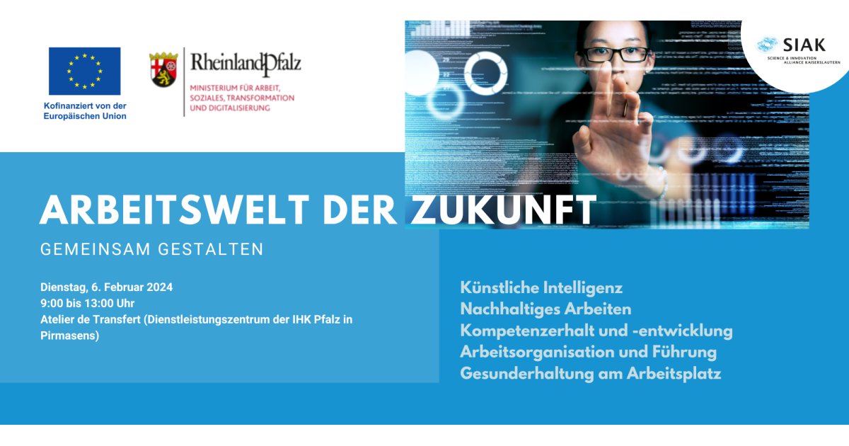 Arbeitswelt der Zukunft gemeinsam gestalten | Stadt Pirmasens